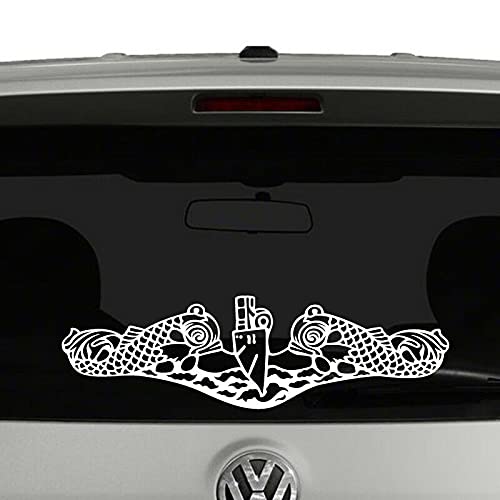Amazon.com: Navy Submarine Warfare Insignia Vinyl Decal Sticker (10 ...