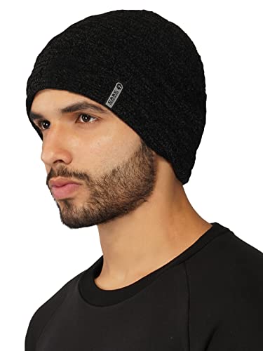 Buy iSWEVEN Unisex Winter Beanie Cap | Fashionable Slouchy Warmth Fur ...