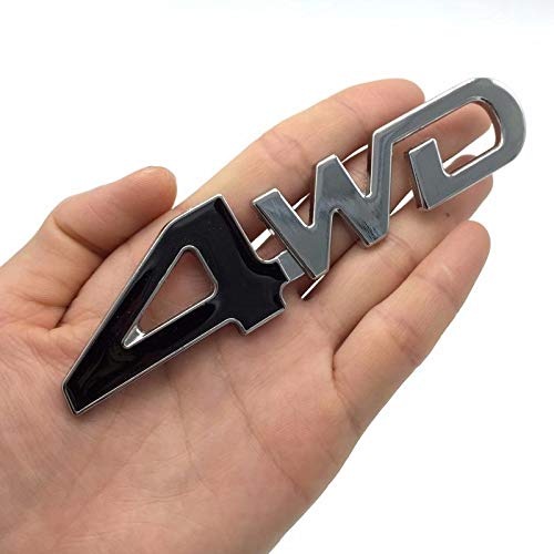 PRIKNIK 3D Four Wheel Drive Logo 4WD Badge 4wd Logo 4wd Sticker (Metal ...
