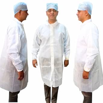 C-Cure® Disposable Lab Coat | Full Sleeve with Elastic at wrist ...