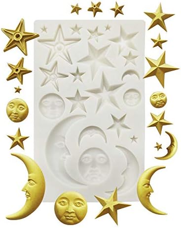 Amazon.com: Star Silicone Fondant Mold Chocolate Mold for Sugarcraft ...