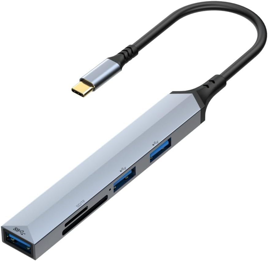 Amazon.com: Suckoo USBC to 1USB3.0 2USB2.0 SD TF Card Reader Hub ...