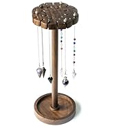 Amazon.com: Kihomi Crystal Pendulum Stand with Tray - Walnut Moon Phase ...