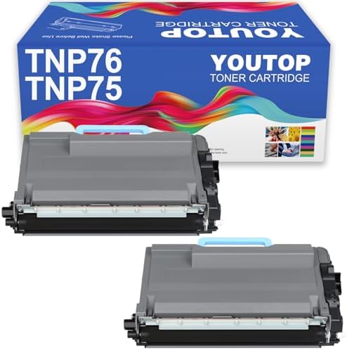 Amazon.com: YOUTOP 2PK TNP-75 TNP-76 TNP75 TNP76 Black Toner Cartridge ...