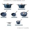 Amazon.com: Country Kitchen Non-Stick Cast Aluminum Cookware Set ...