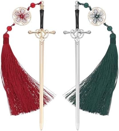 Amazon.com : 2pcs Sword Hair Sticks, Mabor Chinese Vintage Metal Sword Hair Chopsticks Pins ...