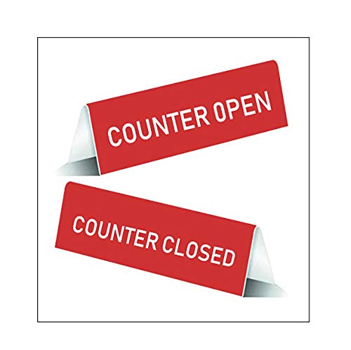SIGN EVER Counter Open And Counter Closed Double Sided Acrylic Stand ...