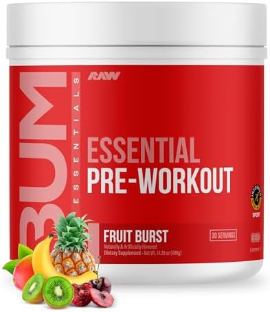 Amazon.com: RAW Essential Pre-Workout Powder (Sour Watermelon) - Chris ...