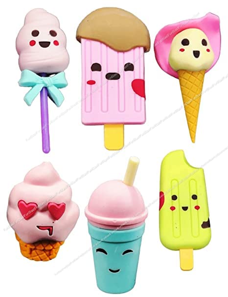 CLOUDD Eraser for Kids Ice-Cream & Beauty Theme Erasers Set for Kids ...