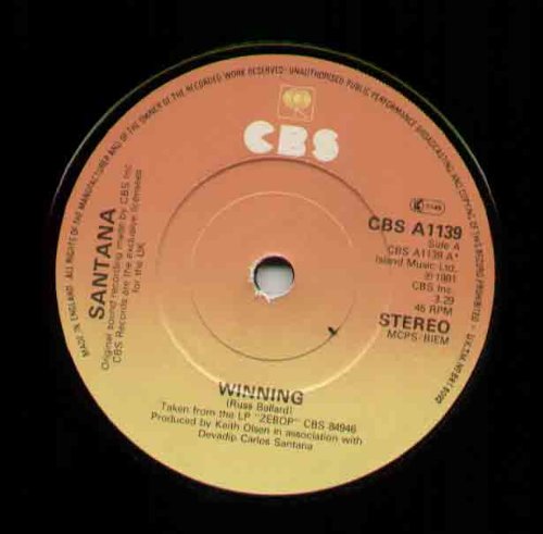 Santana - Winning - 7 inch vinyl / 45 - Amazon.com Music