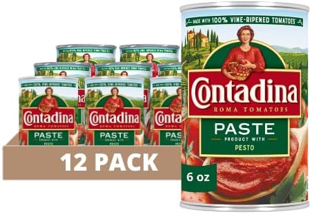 Amazon.com : Contadina Tomato Paste with Pesto Flavor, 6 oz. Can (pack ...
