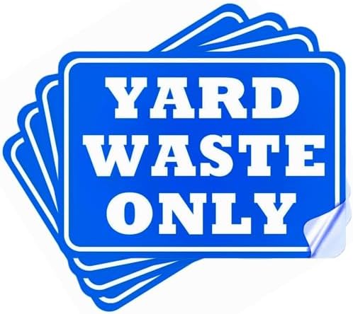 Amazon.com: PILHCY Yard Waste Only Signs,10"" x 7"" Rectangle Standard ...