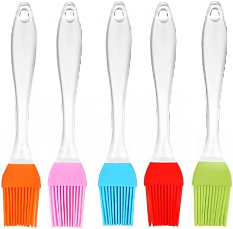 Amazon.com: Silicone Pastry Brush 5 Pack Basting Brush Heat Resistant ...