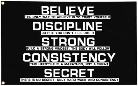 Amazon.com : Aroxtms Discipline Motivational Flag 3x5 Ft Funny Gym ...