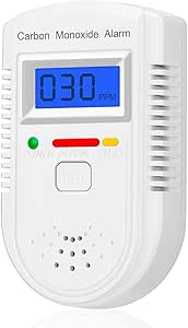 Carbon Monoxide Detector Plug in Wall，CO Gas Monitor Alarm Detector ...