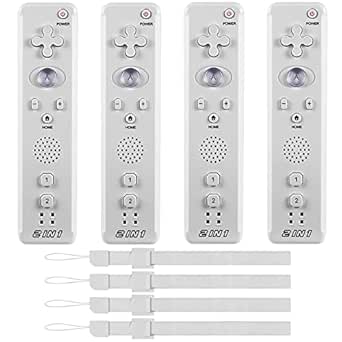 Amazon.com: MODESLAB 4 Pack Wii Remote Controller, Built in Motion Plus ...
