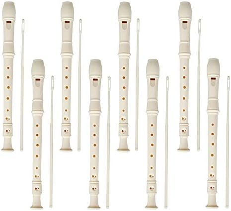 Amazon.com: LOLYSIC 16 Pack 8 Hole Recorder Flute, Plastic Recorders ...