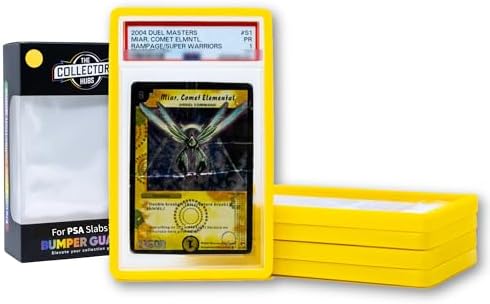 Amazon.com: 5 x Bumper Guards for PSA Slabs ONLY – Yellow | PSA Card ...