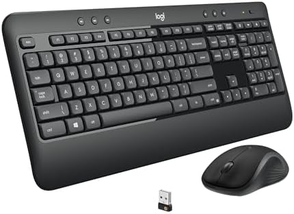 Amazon.com: Logitech MK550 Wireless Wave Keyboard and Laser Mouse Combo ...