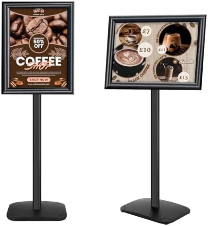 Mutualsign A3 Poster Display Stand Adjustable Sign Holder Stand ...