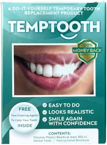 Amazon.com: Temptooth Tooth Replacement Product With Coloring Material ...