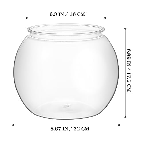 Glass Goldfish Bowl Plastic Fish Bowl Desktop Small Aquarium Small ...