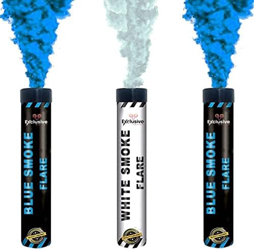 Exclusive Online Pack of 3 Mixed Smoke Flares for Paintball, Weddings ...