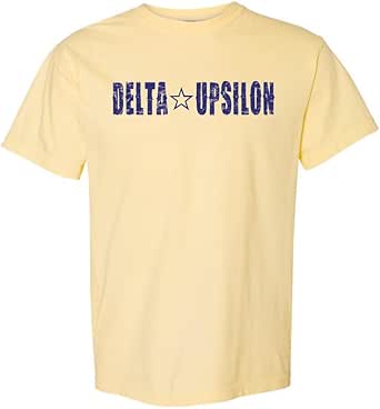 Amazon.com: Delta Upsilon Comfort Colors Tshirt | DU Fraternal Star ...