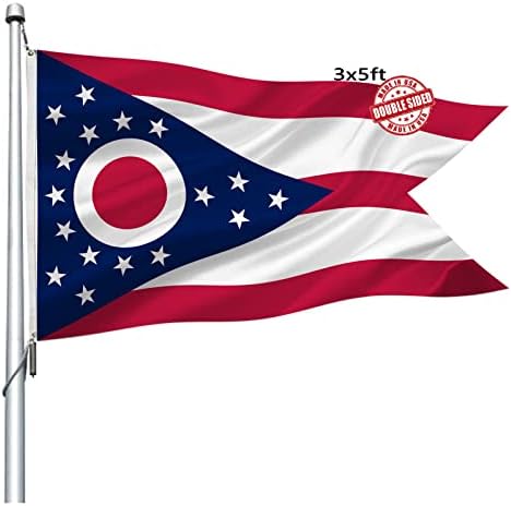 Amazon.com : Mosprovie Ohio State Flag 3x5 Double Sided- Heavy Duty ...