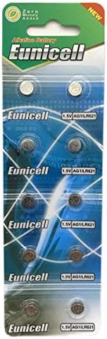 10 x 1.55V Button Coin Cell Watch Battery Batteries AG1 S621E SG1 LR60 ...