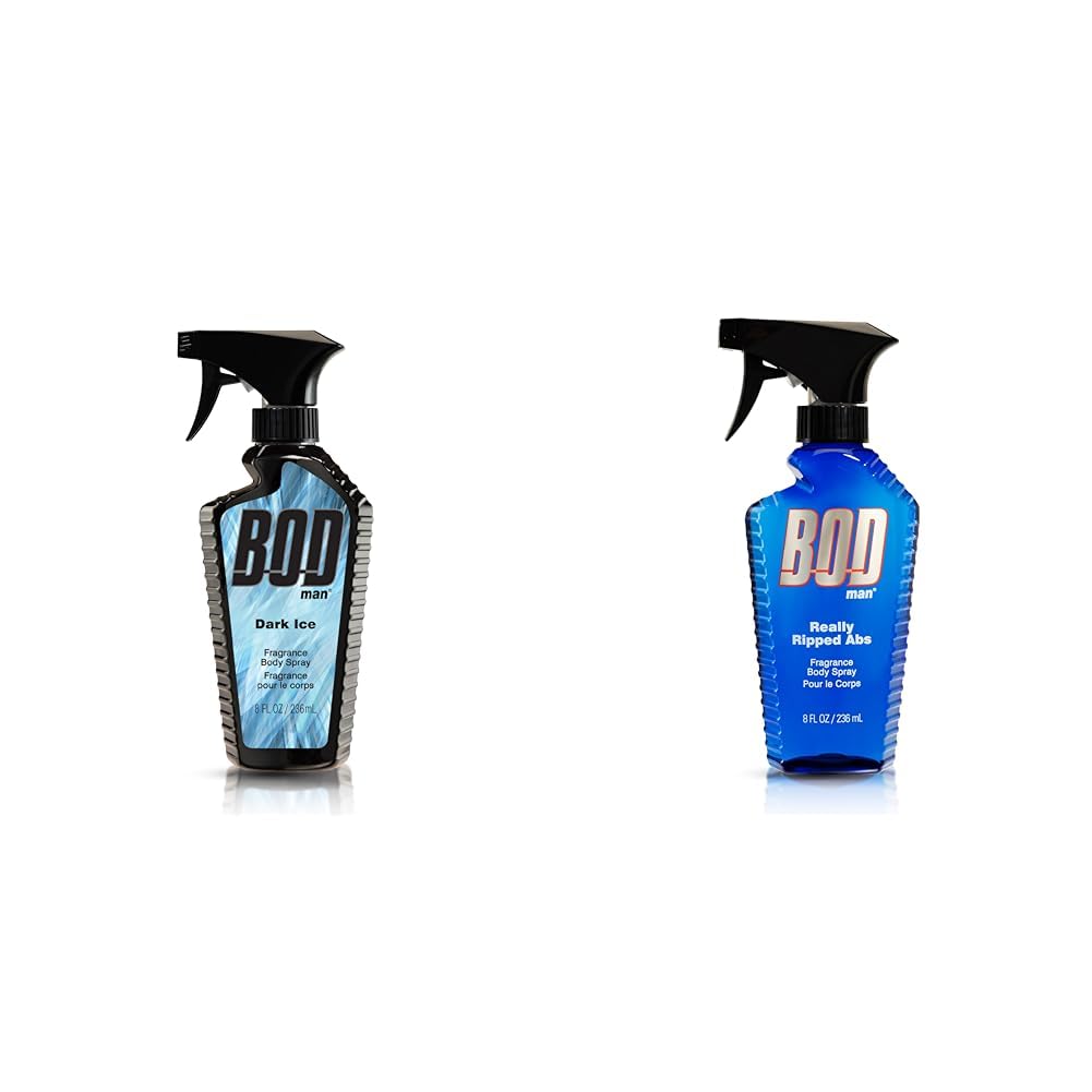 Amazon.com: BOD man Fragrance Body Sprays, Dark Ice and Really Ripped ...