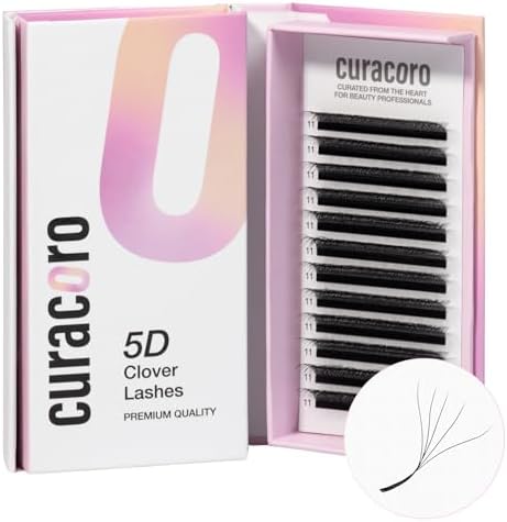 Amazon.com: Curacoro 5D W-Shaped Clover Eyelashes Extension | 0.07mm ...