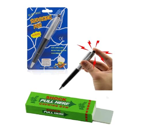 Buy SHAMSI ARTS Kid Shocking Chewinggum & Pen Prank Toy Fun Combo ...
