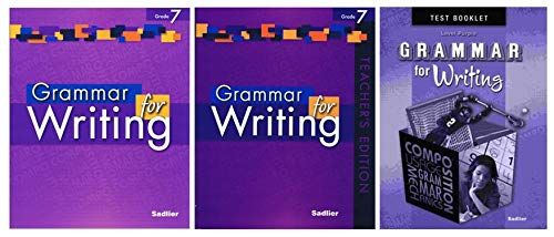 Grammar for Writing Student Book with Teacher's Edition with Test ...
