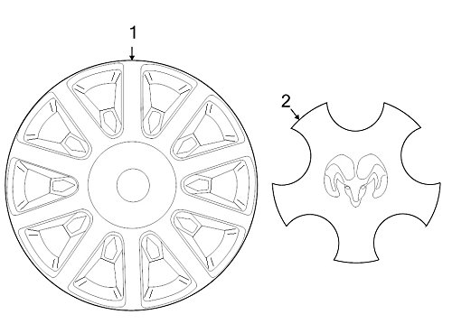 Amazon.com: Mopar 04726433AA COVER WHEEL : Automotive