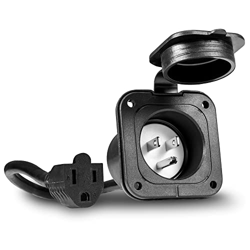 Snapklik.com : True MODS 15A AC Port Plug Flanged Inlet Socket Shore ...