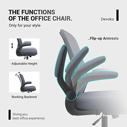 Snapklik.com : Devoko Office Desk Chair Ergonomic Mesh Chair Lumbar Support