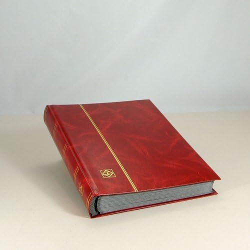 Lighthouse Hardcover Stamp Album Stockbook With 64 Black Pages, Red ...