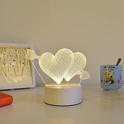 3D Creative Visualization Lamp (Arrow & Heart) – BigaMart