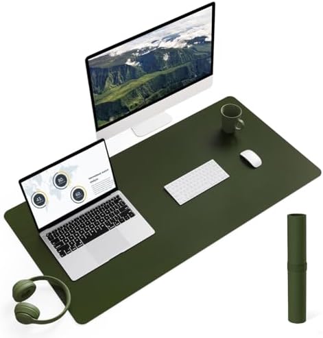 Non-Slip Desk Pad, Waterproof PVC Leather Desk Table Protector, Ultra ...