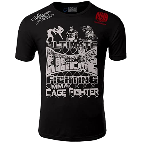 Amazon.com: Ultimate Xtreme Fighting MMA ufc Cage Fighter Adult T Shirt ...