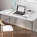 Amazon.com: HYMnature Folding Tables 4 Foot Lightweight, Folding Table ...