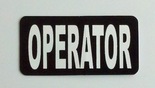3 - Danger Operator Hard Hat/Helmet Stickers 1" x 2" - Amazon.com