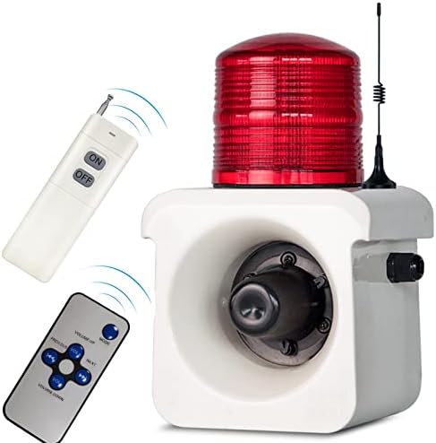 Amazon.com: YASONG SLA-800Y Wireless Remote Control Alarm Siren(2km/1. ...