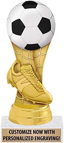 Amazon.com : Crown Awards Soccer Ball Trophies - 6" Gold Soccer Trophy ...