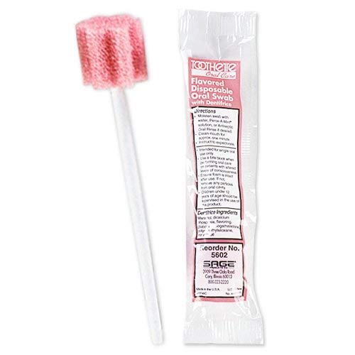 Amazon.com : Oral Swabstick Toothette® Foam Tip Untreated : Health And ...