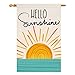 Amazon.com : Hello Sunshine Summer House Flag 28 x 40 Vertical Double ...
