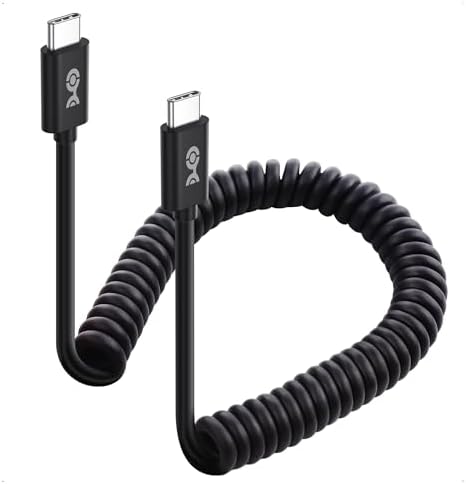 Amazon.com: USBC to USBC Cable for Car, 3FT Coiled USB C Charge Cable ...