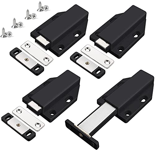 Magnetic Push Latch Heavy Duty Jiayi 4 Pack Push to Open Cabinet ...