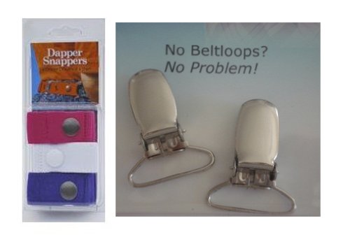 Dapper Snappers Baby & Toddler Belt (Girls 3 Pack with Clips) : Amazon ...